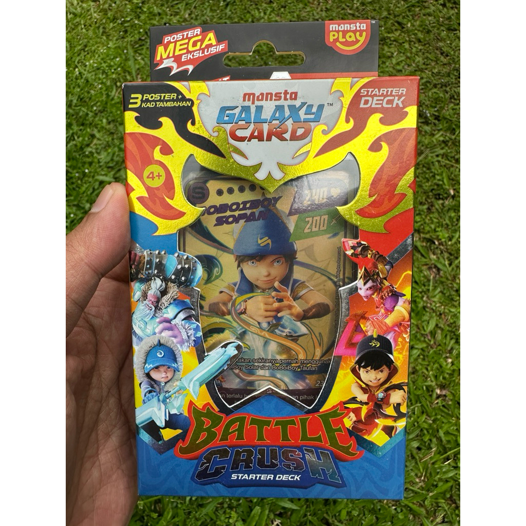 Monsta Galaxy Card Starter Deck BoBoiBoy Battle Crush Trading Card Game ...