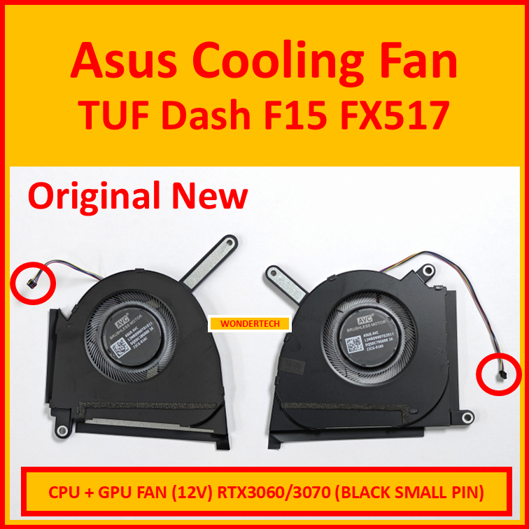 Asus TUF Dash F15 FX517 CPU GPU Cooling Fan | Shopee Malaysia