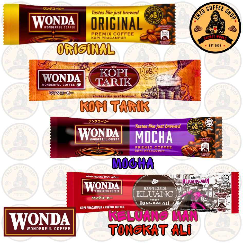 Wonda Wonderful Coffee - Instant Coffee Drink - Sachet | Shopee Malaysia