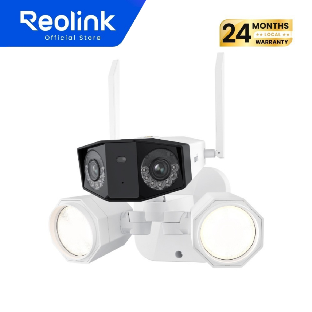 Reolink WiFi Duo Floodlight Time Lapse 4K Dual-Lens Outdoor Security ...