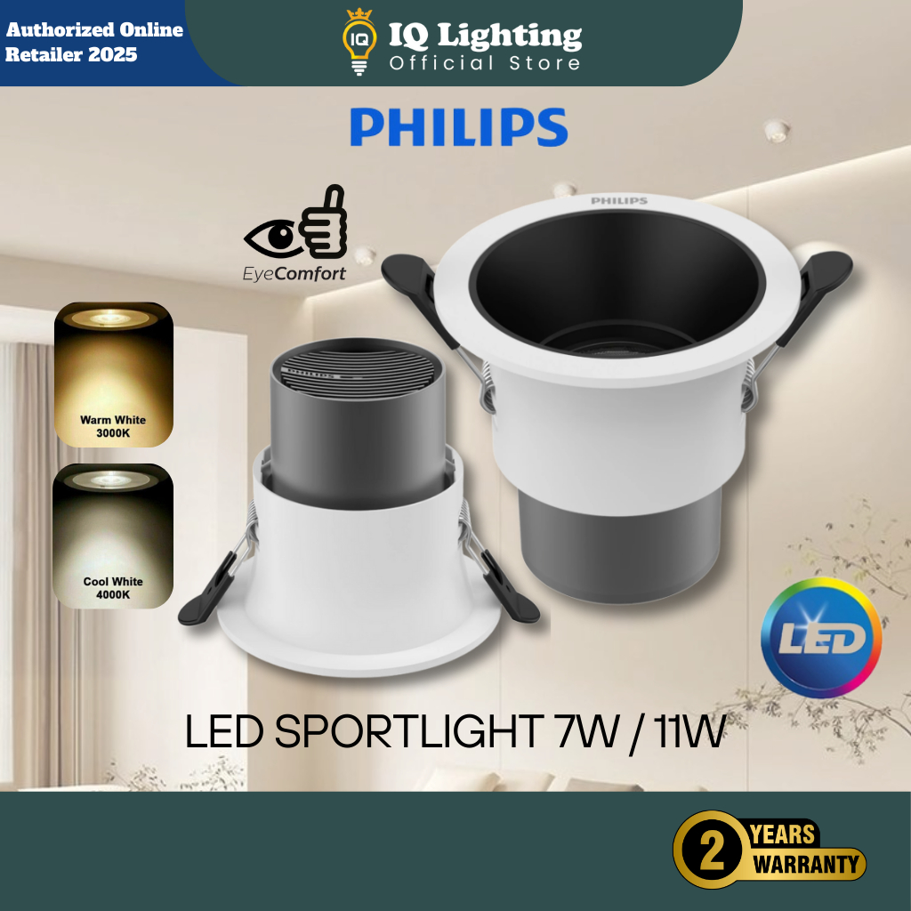 Philips LED Semi Recessed G2 LED Eyeball RS280 7W 11W Recess Eye ...