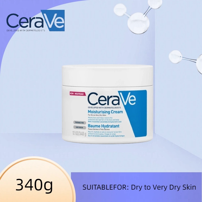 CeraVe Moisturizing Cream Face Dry Cream Face Acne Anti-aging Ladies ...