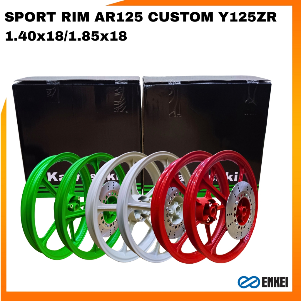 SPORT RIM KAWASAKI AR125 Y125ZR ABS Y16ZR Y15ZR FULL CHOP Y15 5 BATANG ...