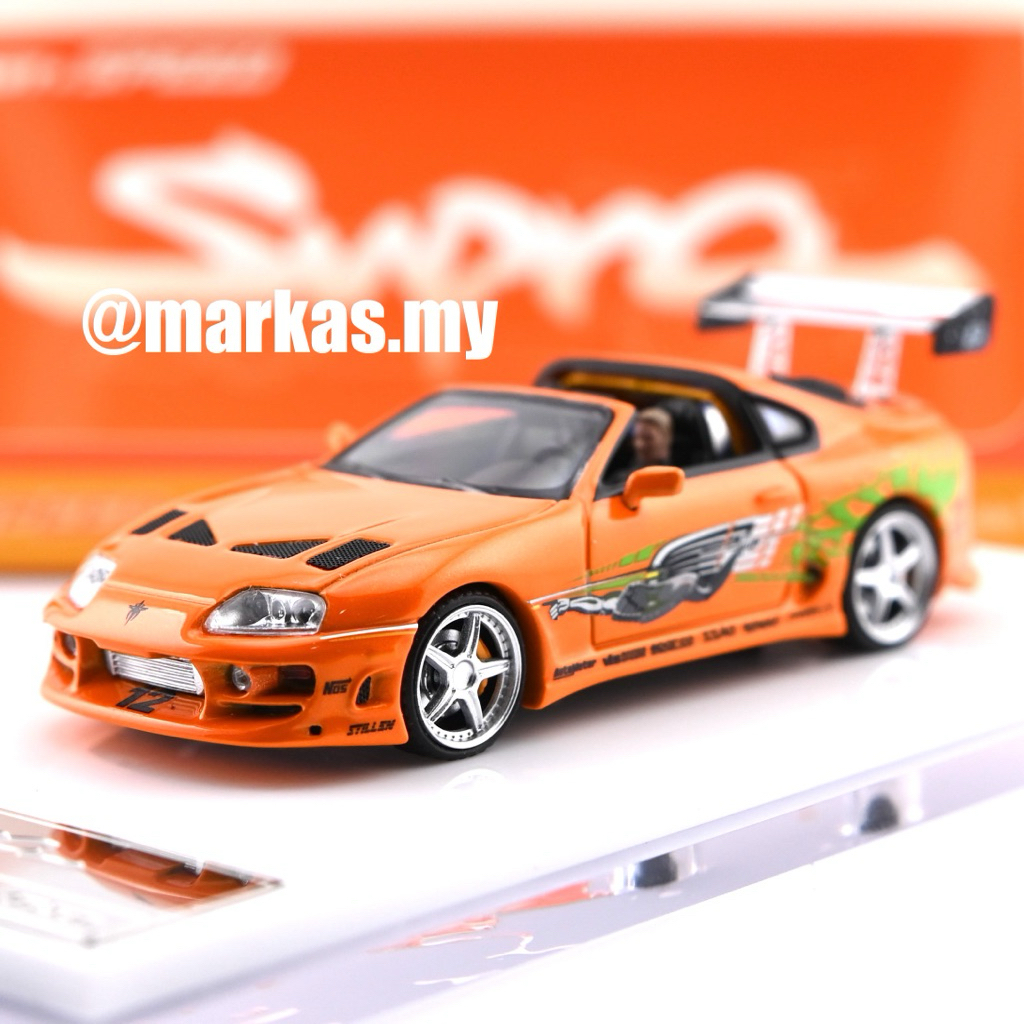 FAST SPEED 1/64 TOYOTA SUPRA MK4 TARGA BRIAN FAST AND FURIOUS WITH ...