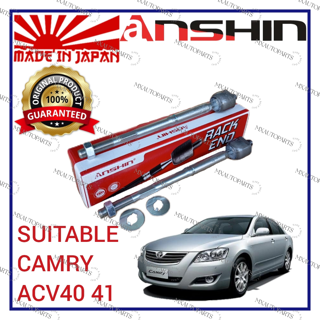 ORIGINAL ANSHIN JAPAN RACK END TOYOTA CAMRY ACV40 ACV41 RACK END SET ...