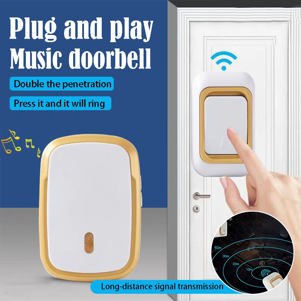OFFER Waterproof Wireless House Doorbell Loceng Pintu Rumah Tanpa Wayar ...
