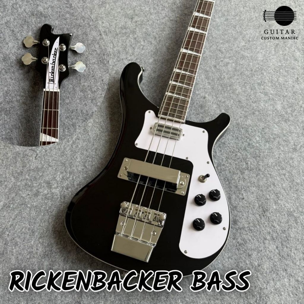 GCM Custom Made RickenBacker Electric Bass Guitar Custom Maniac ...
