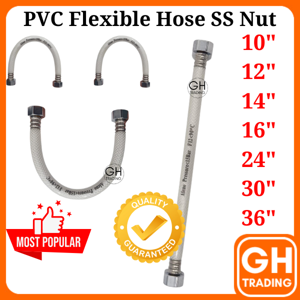 PVC Flexible Hose Sink Pipe Heavy Duty High Pressure Paip Air Getah 8 ...