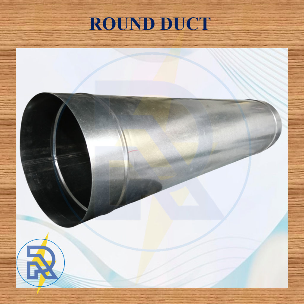 R-Electric GI Saluran Udara Bulat / Ducting Round Duct / Straight ...