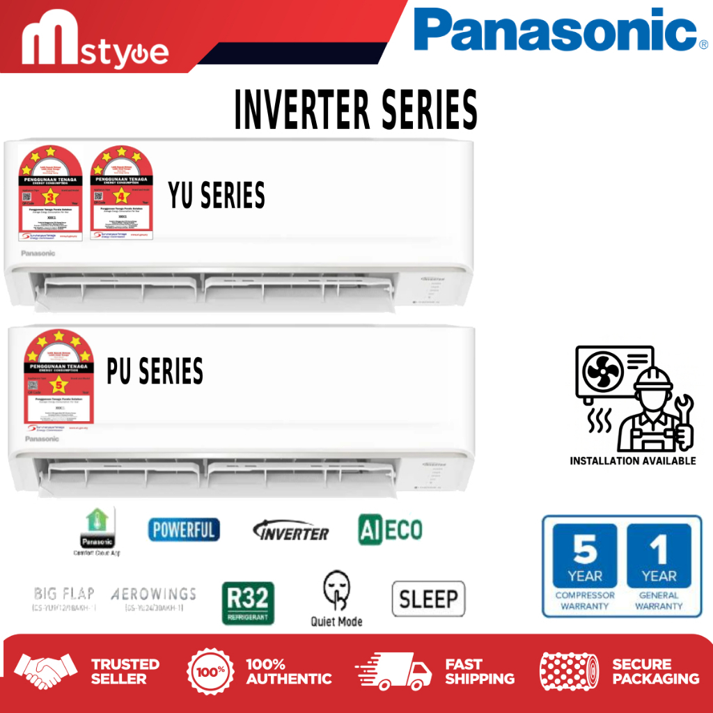 [Installation] PANASONIC R32 PU & YU SERIES STANDARD INVERTER AIR ...
