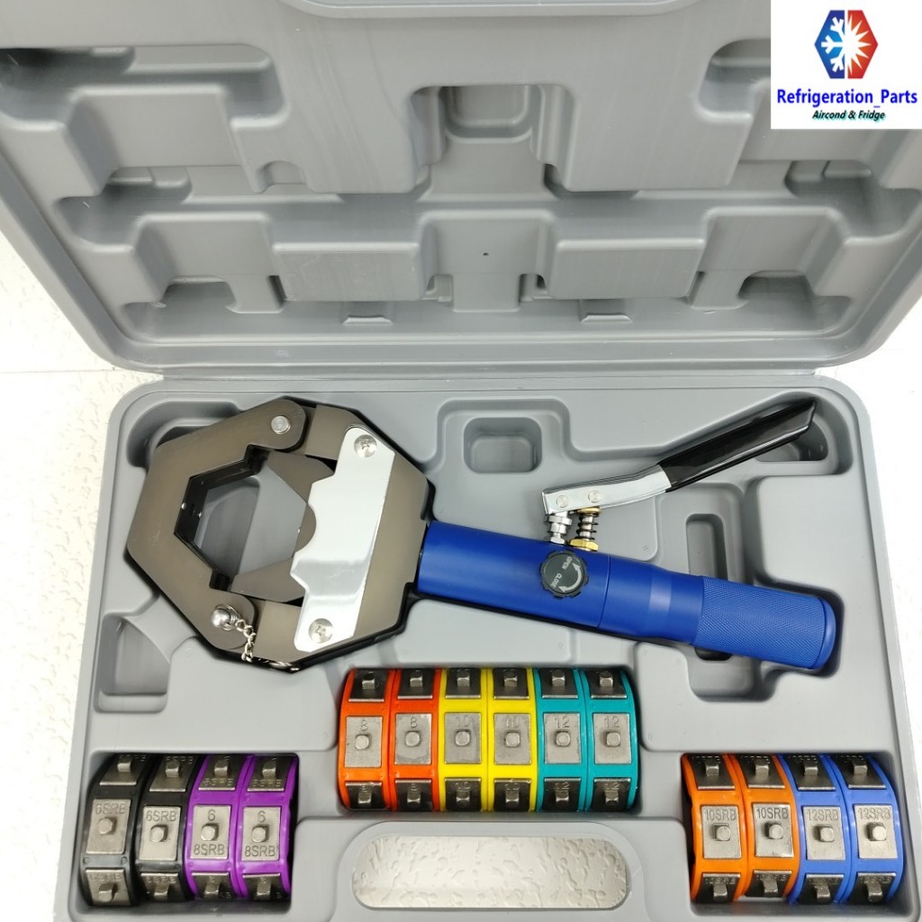Set Alat Press Hidraulik Manual Clamp Hos Paip Air Aircond PEX Fitting ...
