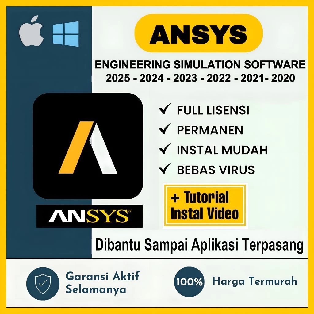 Ansys 2025 - 2019 Full Version Original Lifetime Bergaransi Terpasang ...