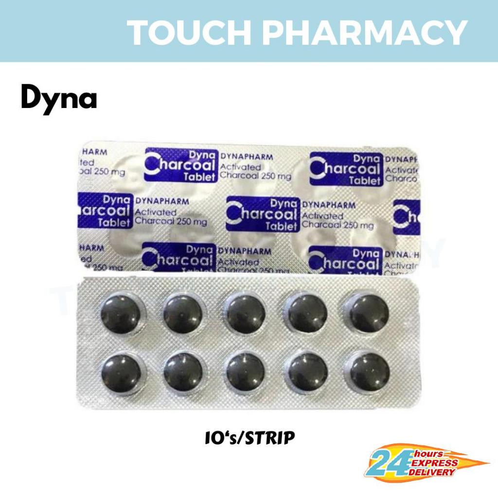 DYNA Medicinal Charcoal 250mg - 10 Tablets/STRIP | Shopee Malaysia