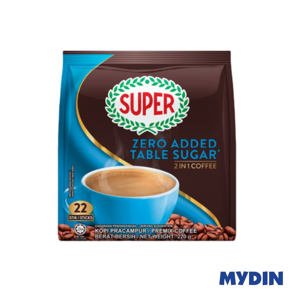 Super Coffee Zero Sugar 2 in 1 (22 x 10g) | Shopee Malaysia