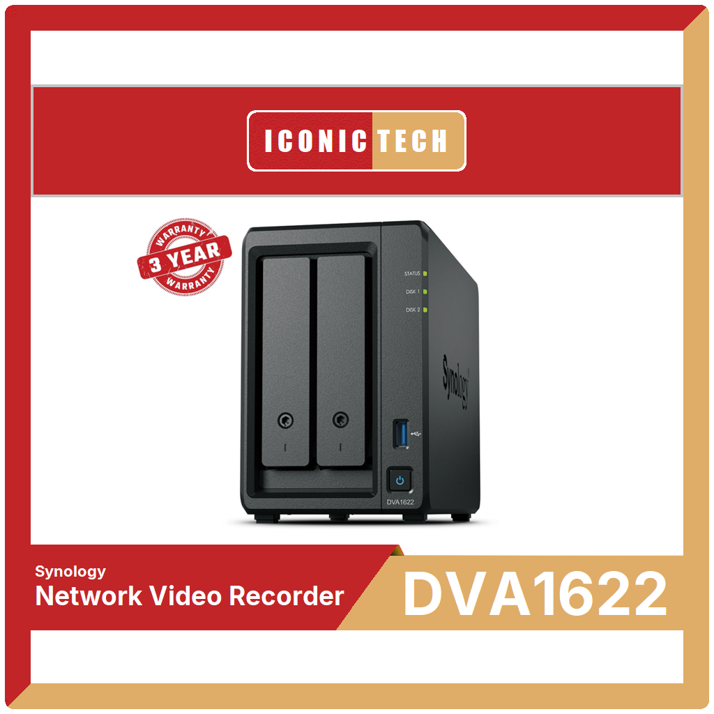 Synology DVA1622 16-Channel 2-Bay Deep Learning NVR (No HDD) | Shopee ...