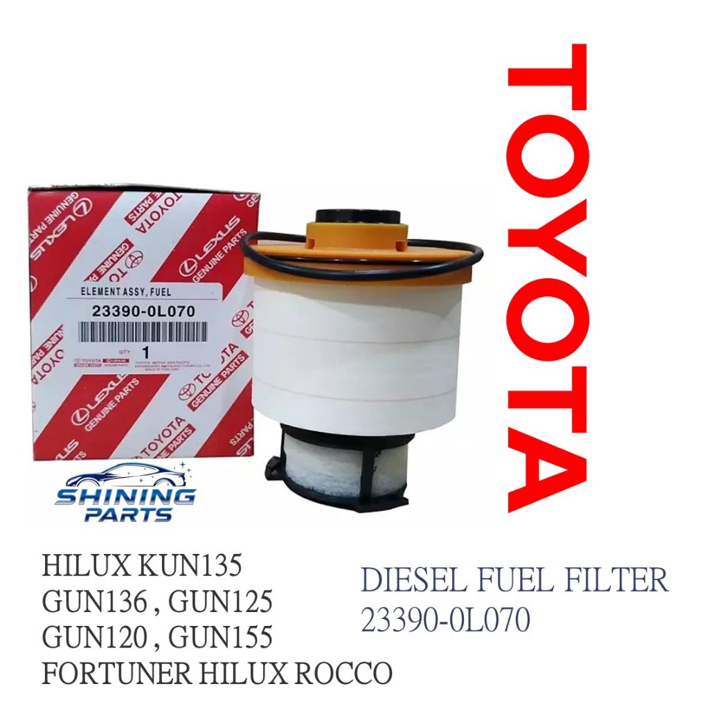 DIESEL FUEL FILTER TOYOTA HILUX REVO GUN125 GUN126 GUN120 FORTUNER ...