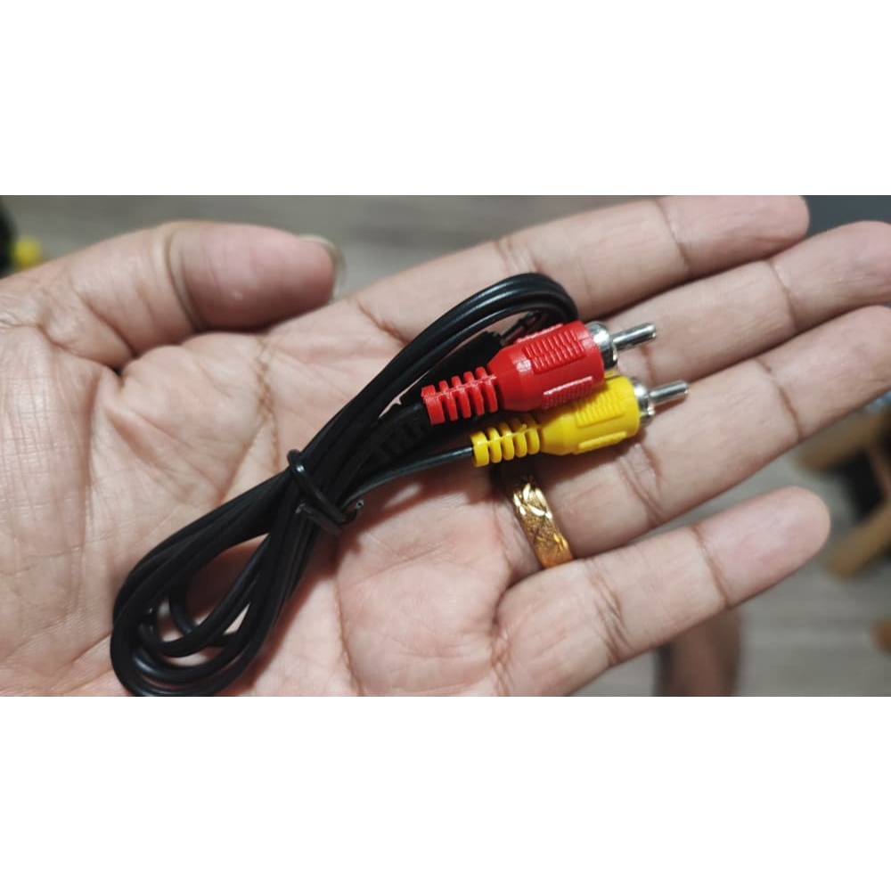 AV Cable - Red, Yellow, White RCA AV (Audio/Video) cable 80cm | Shopee ...
