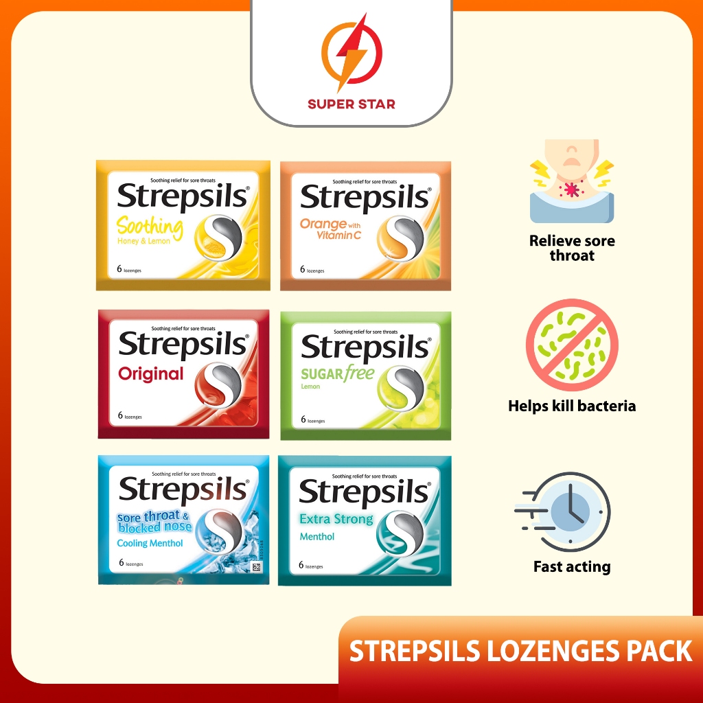 Strepsils Sore Throat Lozenges 6pcs (1 Packet) | Shopee Malaysia