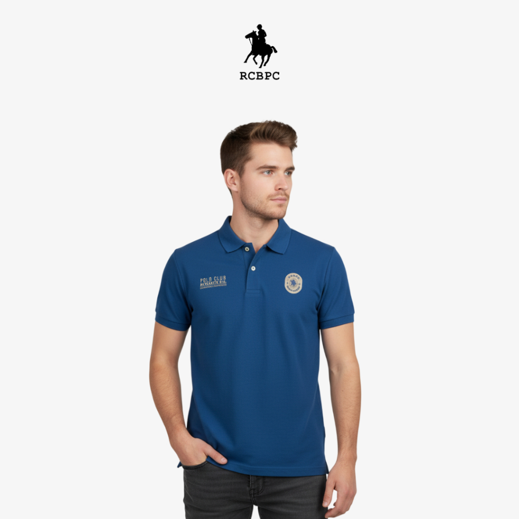 RCBPC Men Embroidery Polo Shirt Short Sleeve PMTS50336 - Navy Blue ...