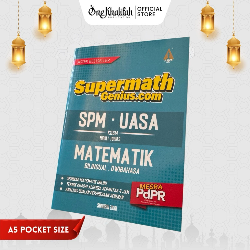 [POCKET SIZE] EDISI 2026 Buku Asas Supermath Genius Buku Latihan A5 ...