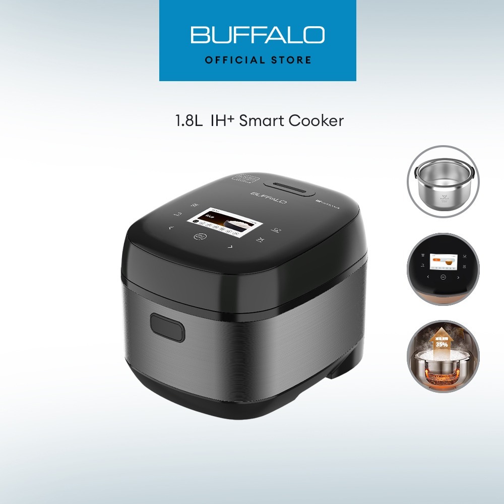[Official Store] Buffalo 1.8L IH Smart Rice Cooker with 3-ply SUS304 ...