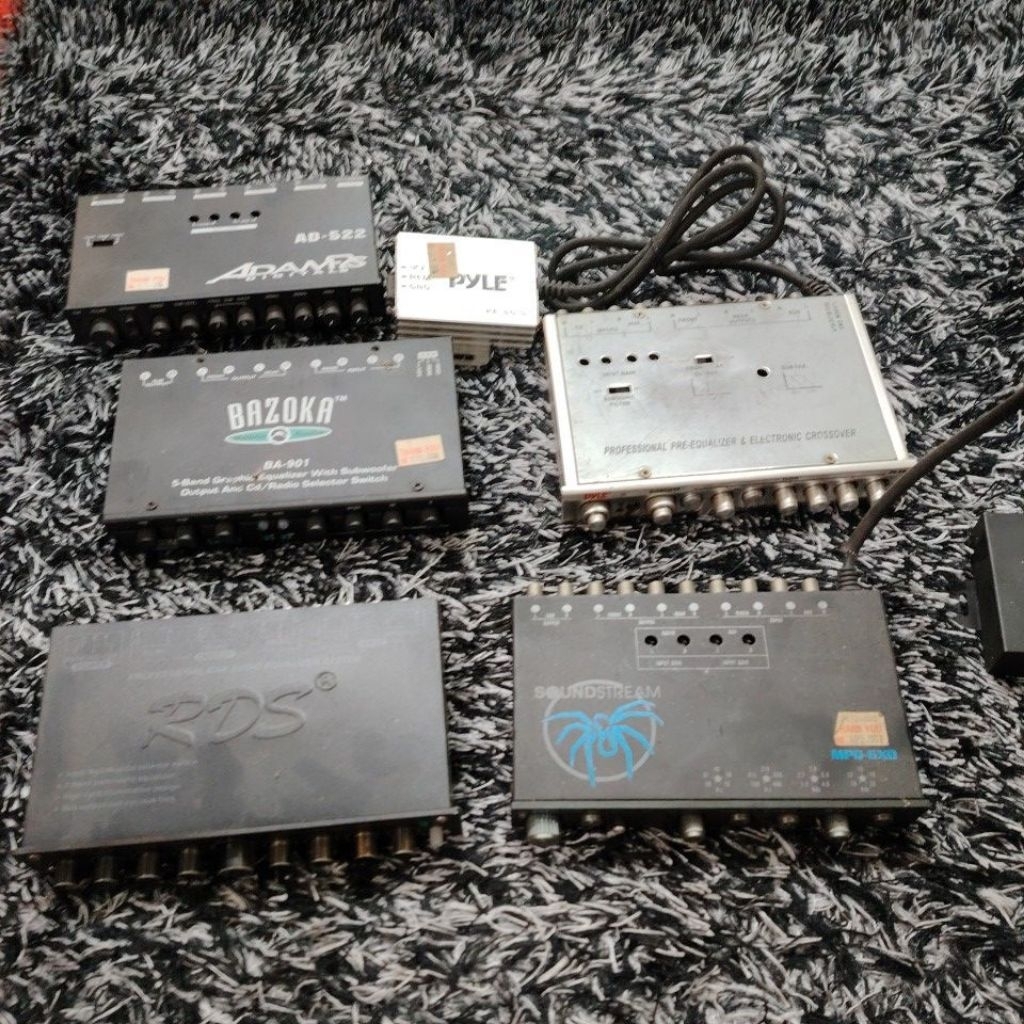 clear stock car audio EQ EQUALIZER PRE AMP ELECTRONIC CROSSOVER ...
