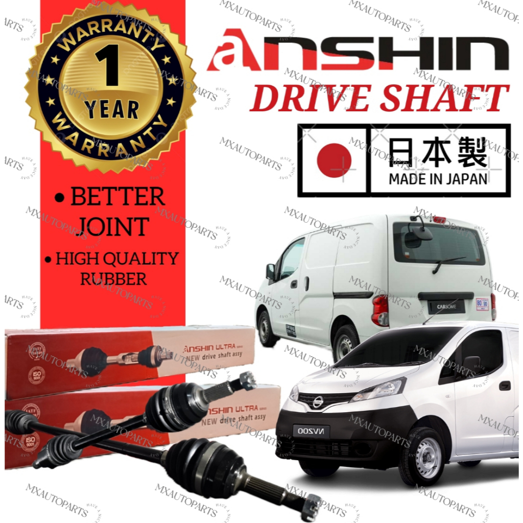 (1 YEAR WARRANTY) ANSHIN ULTRA JAPAN HEAVY DUTY DRIVE SHAFT NISSAN ...