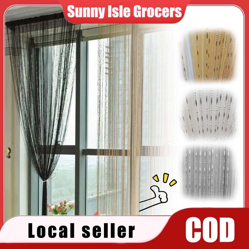 1Mx2M Curtain String Decorative Dew Drop Chain Bead Window for Wedding ...