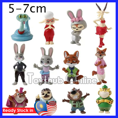 TOYSHUB Zootopia Zootropolis Judy Hopps Nick Wilde Mr Big Mini Doll ...