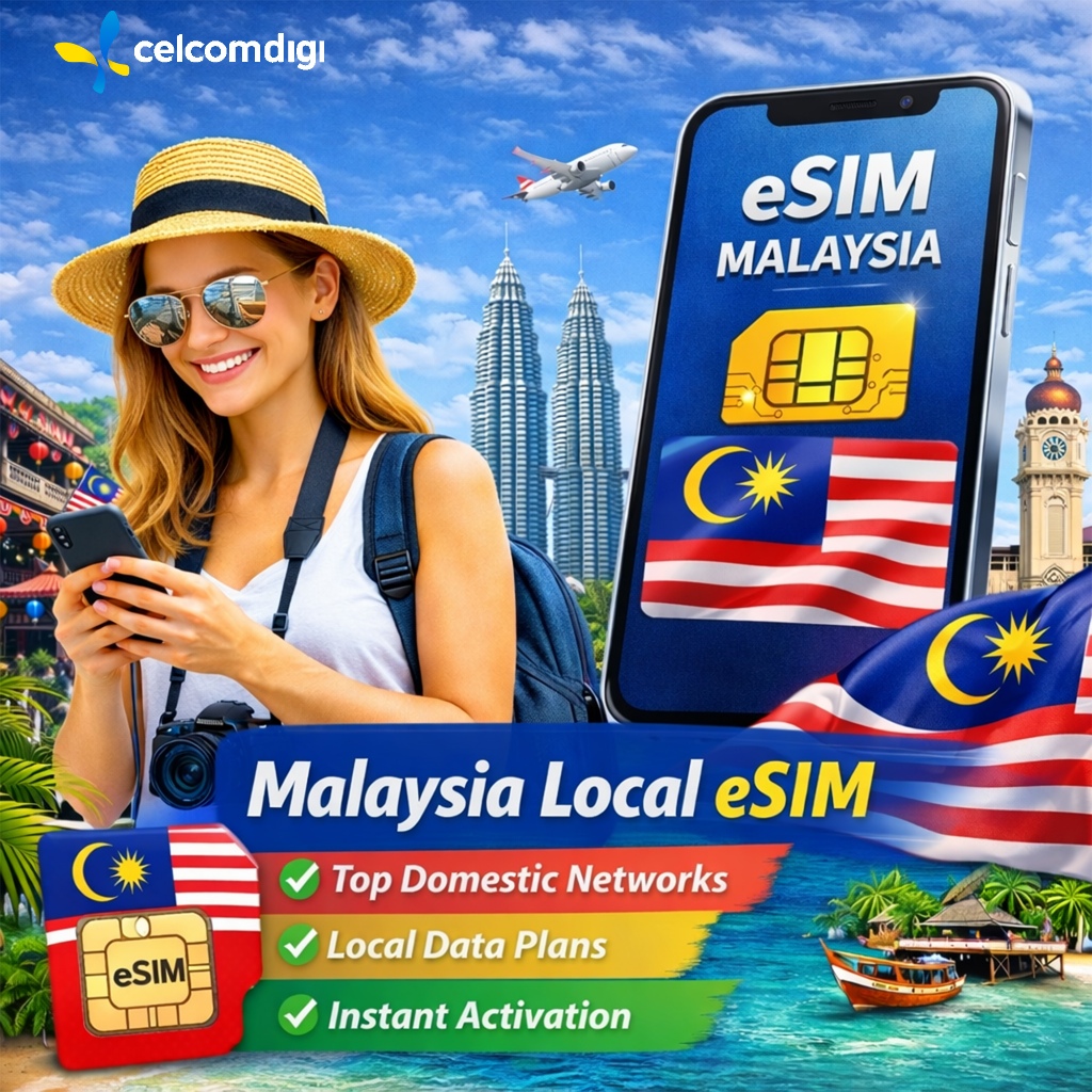eSIM Malaysia [Instant Email] CelcomDigi Local SIM (No Roaming) 5G Low ...