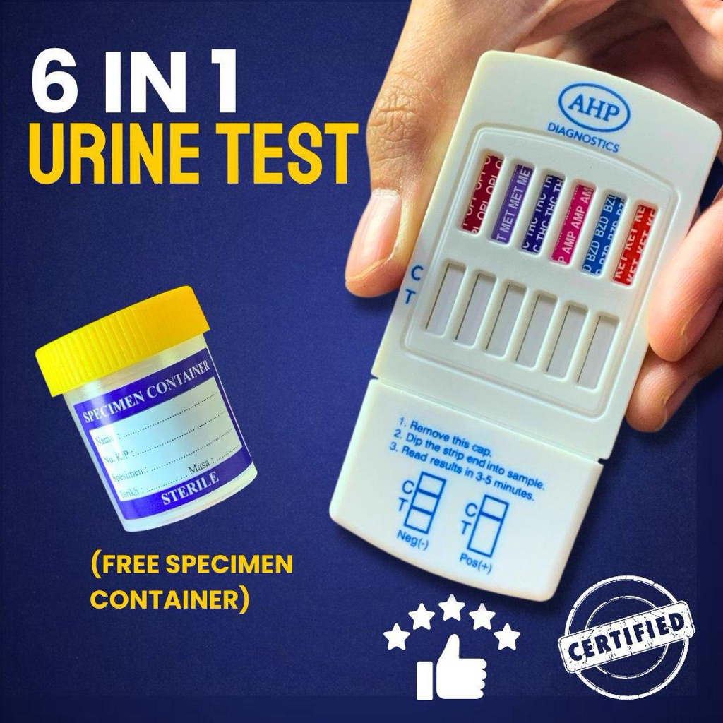 URINE STRIP TEST UNTUK DA*DAH 6 IN 1 ( KKM APPROVAL ) DAN PERCUMA BOTOL ...