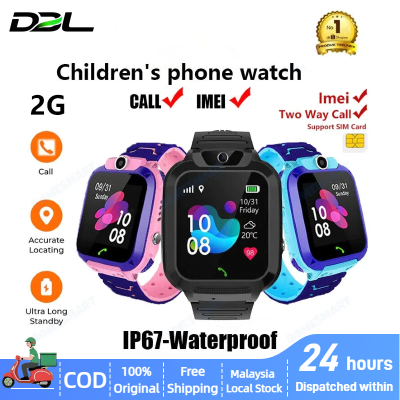 Q12 Kids Smart Watch Children Phone Jam Tangan Telefon Budak Anak ...