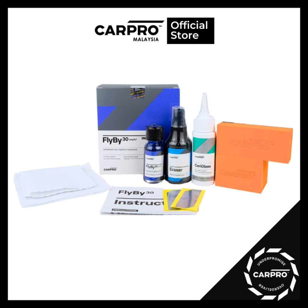 CARPRO CQuartz FlyBy30 Kit (20ml) - Windshield Rain Repellent Ceramic ...