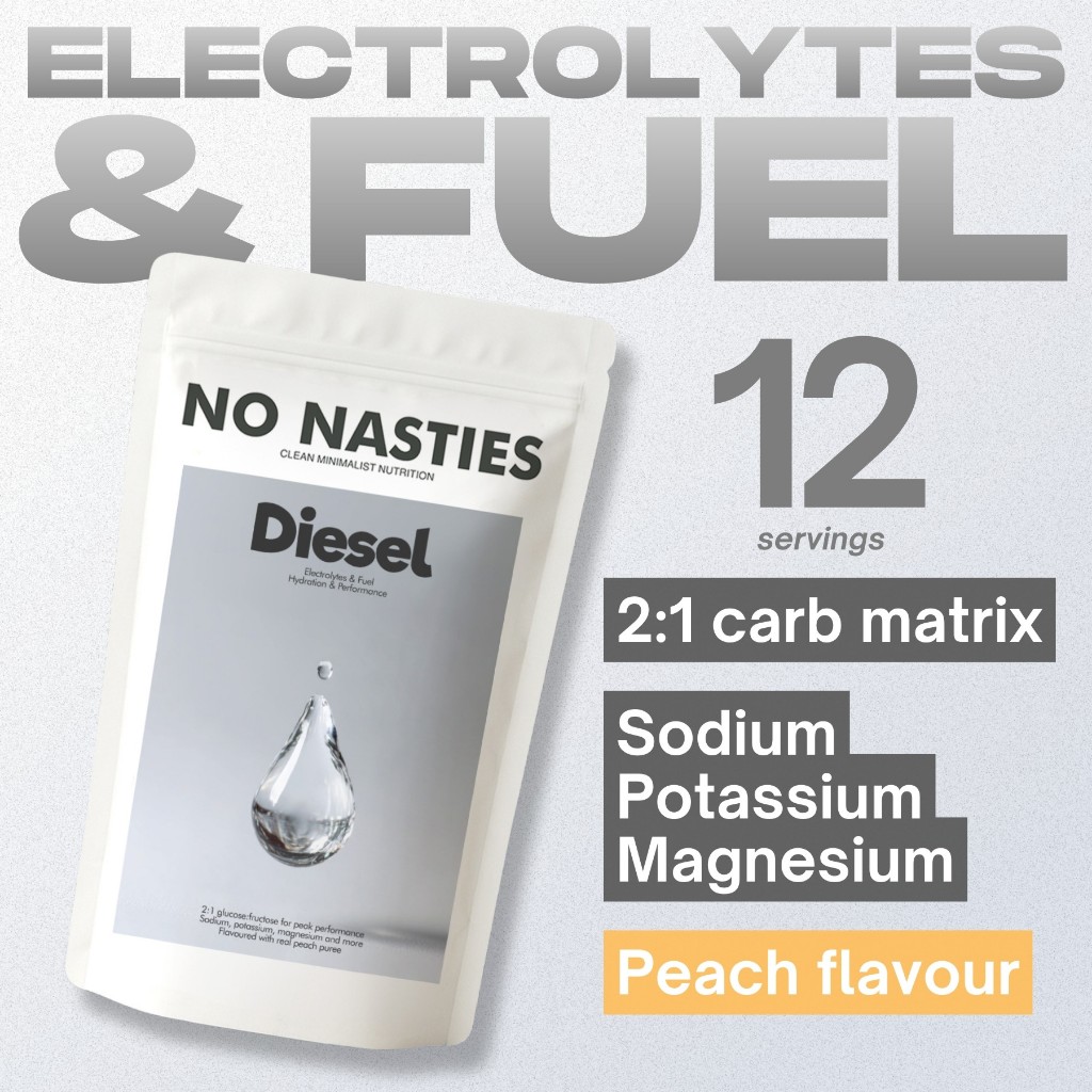 NO NASTIES Diesel: Electrolytes & Fuel, 2:1 glucose:fructose, sodium ...