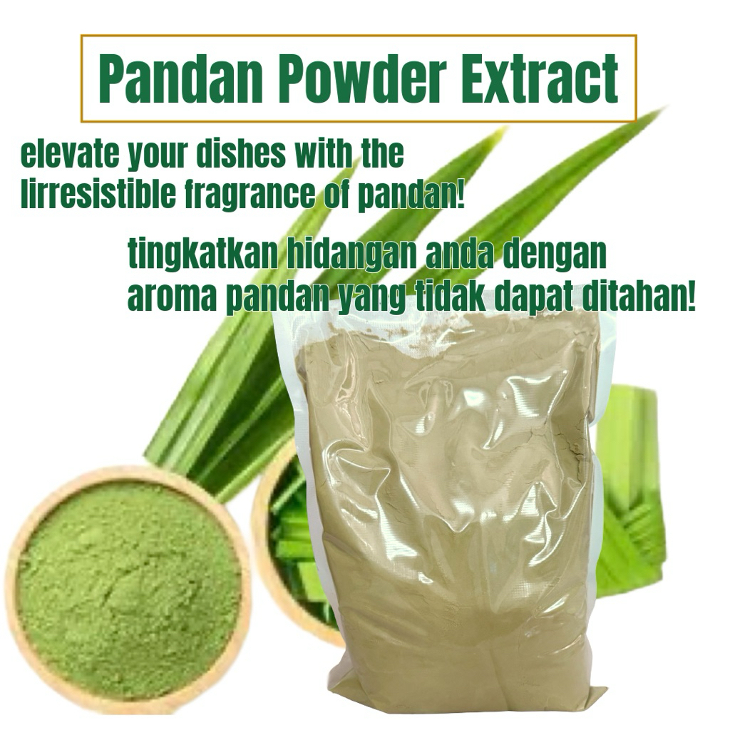 Premium Pandan Powder Extract 优质香兰粉提取物Serbuk Ekstrak Pandan Premium ...