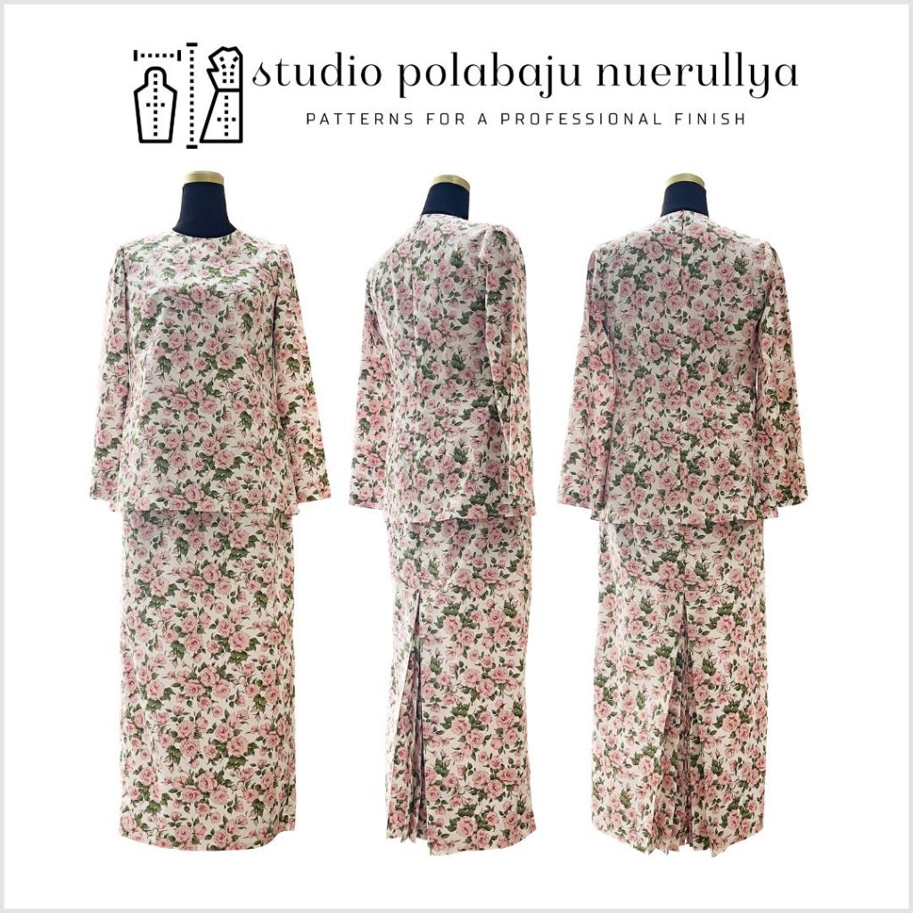 Pola baju PDF : Alyssa | Panduan jahit lengkap (Tutorial + Basi + Info ...