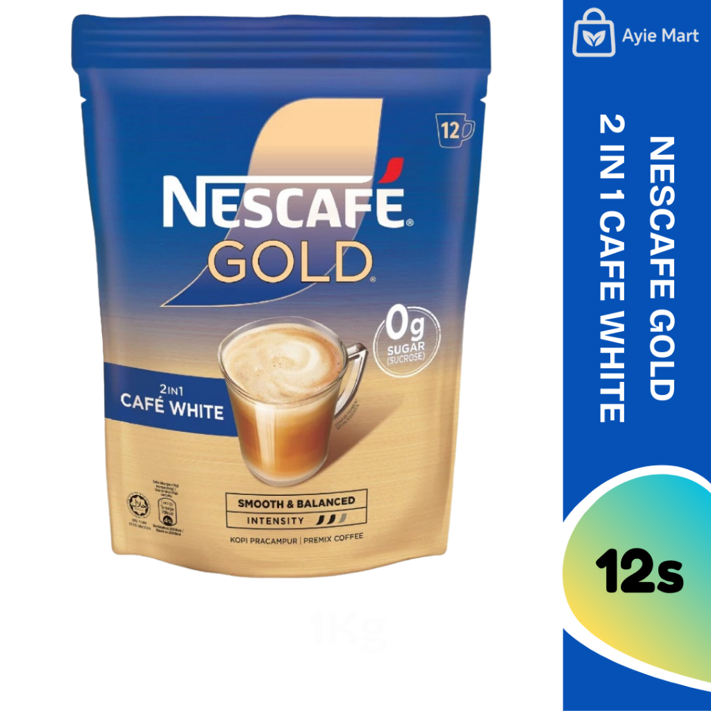 NESCAFE GOLD 2in1 Café White Smooth & Balance 0g Sugar | Kopi ...