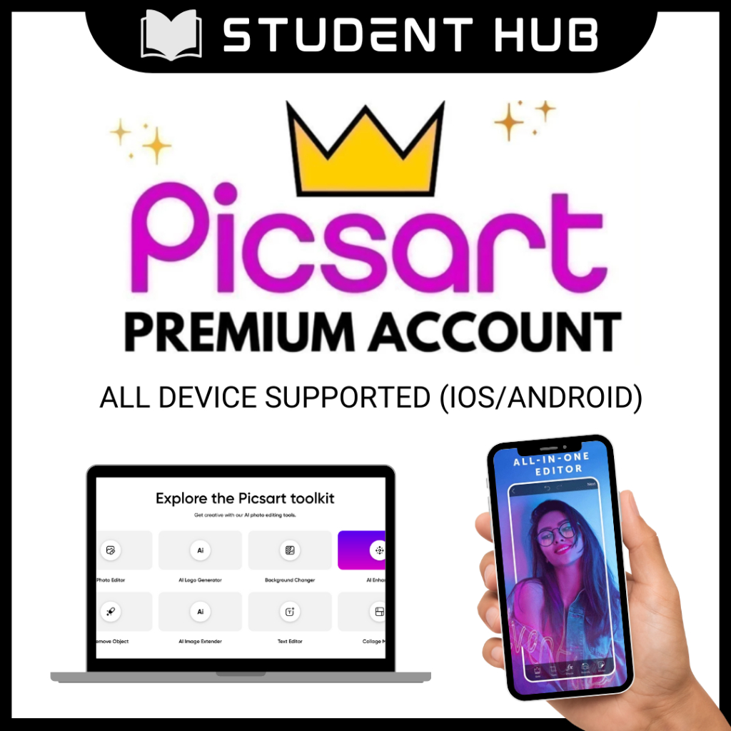 Picsart Gold Premium Account Picsart (Genuine Full Warranty) | Shopee ...