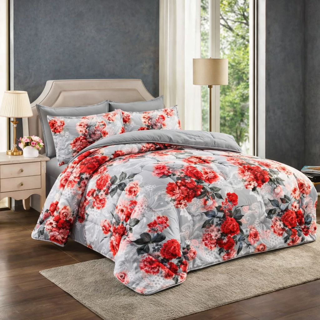 TOTO SET QUEEN 7 IN1 COTTON COMFORTER SET MURAH | Shopee Malaysia