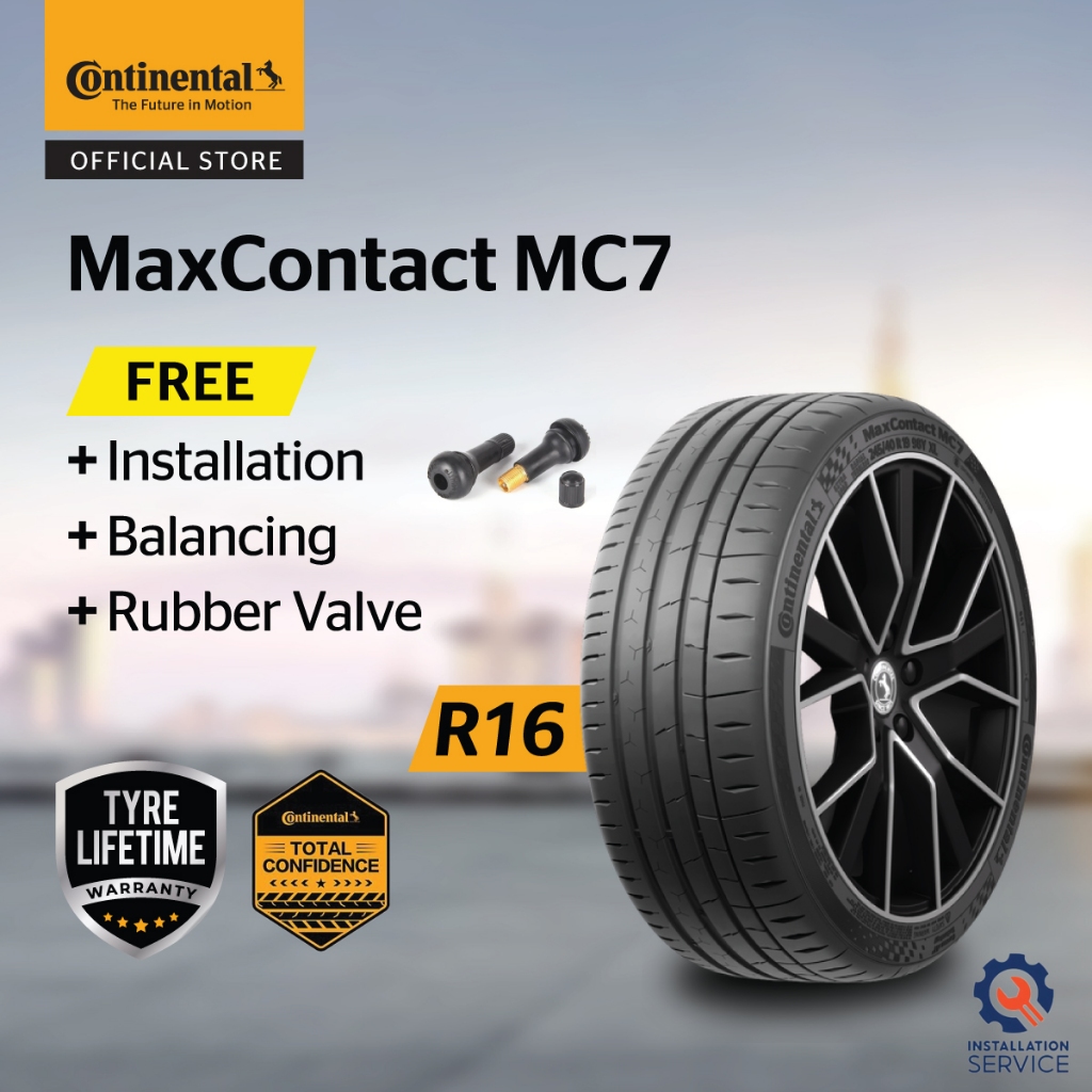 Continental MaxContact MC7 R16 205/45R16 (with installation) | Shopee ...