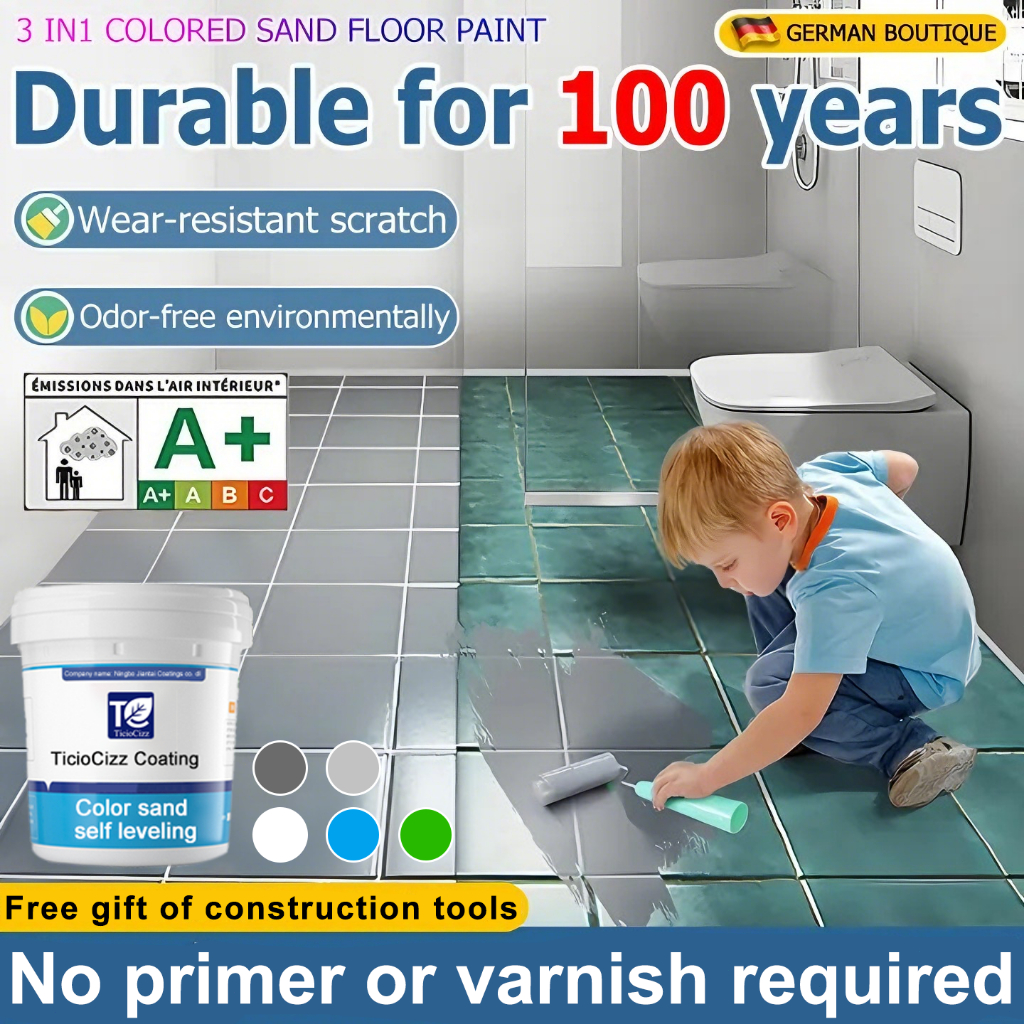 【Free tool】Epoxy floor paint waterproof cat lantai simen kalis air cat ...