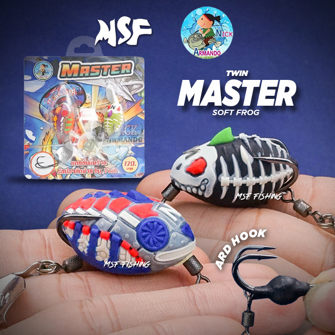 Nick Armando Twin Master 3.3cm 7g | 2 lures pack ARD Hook Double ...