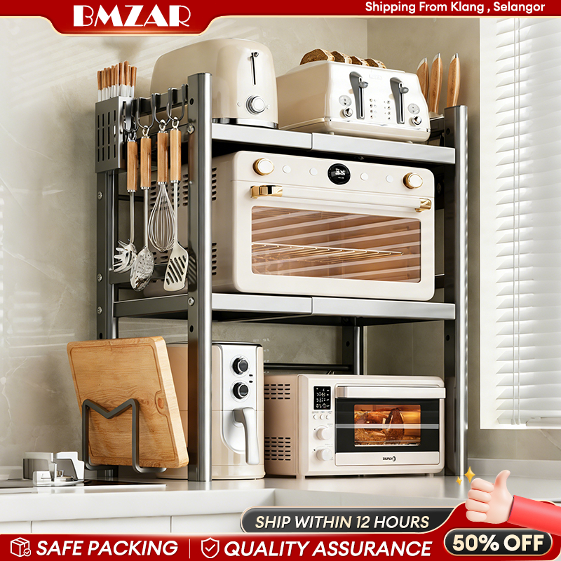 Retractable Stainless Steel Storage Rack Microwave Rack Oven Rack oven ...