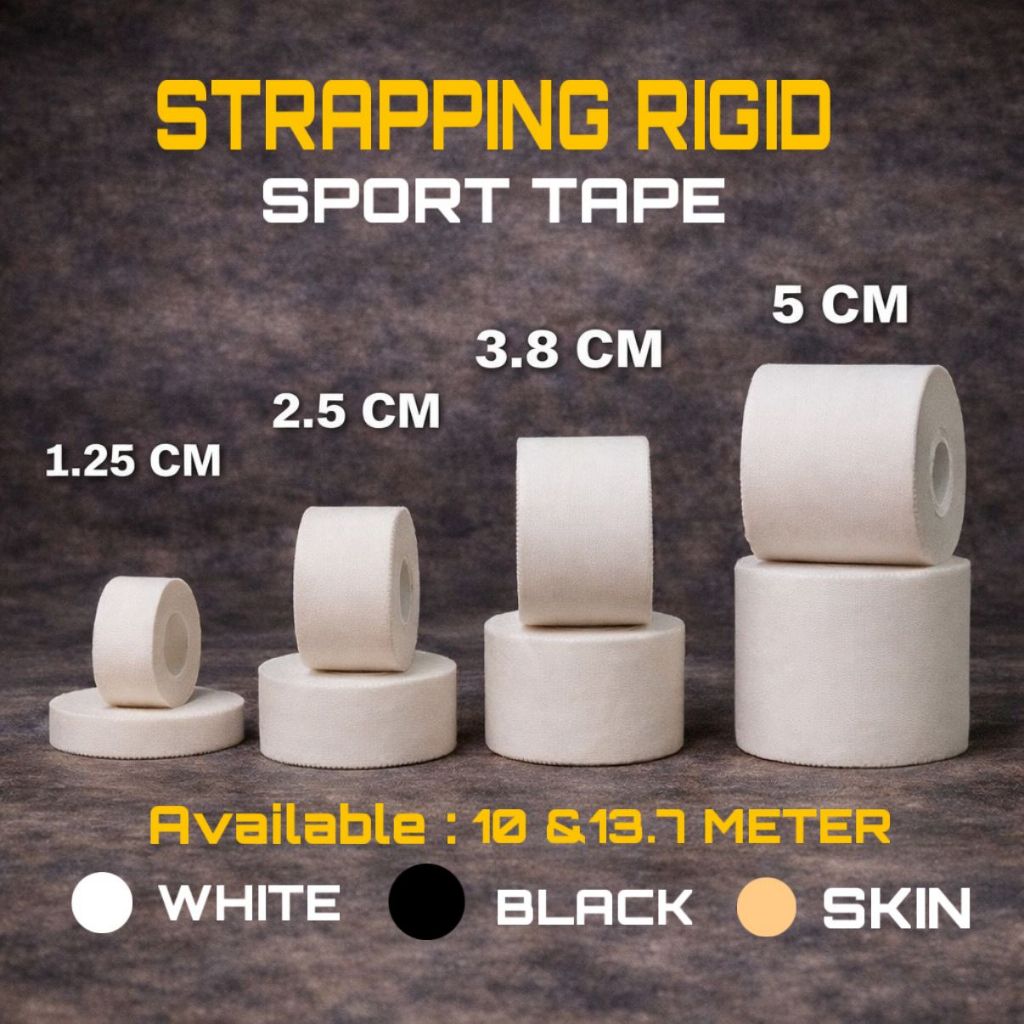 Strapping Rigid Sport Tape [ 10m/13.7m ] Adhesive Sport Tape Athletic ...