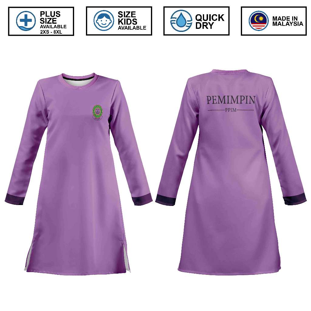[MUSLIMAH] FAZZ PPIM01 - BAJU PERSATUAN MUSLIMAH GURU PPIM / DEWASA ...