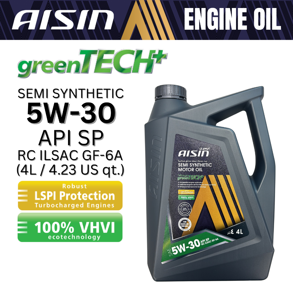 Aisin Engine Oil Semi Synthetic SP 5W30 (4L) | Shopee Malaysia