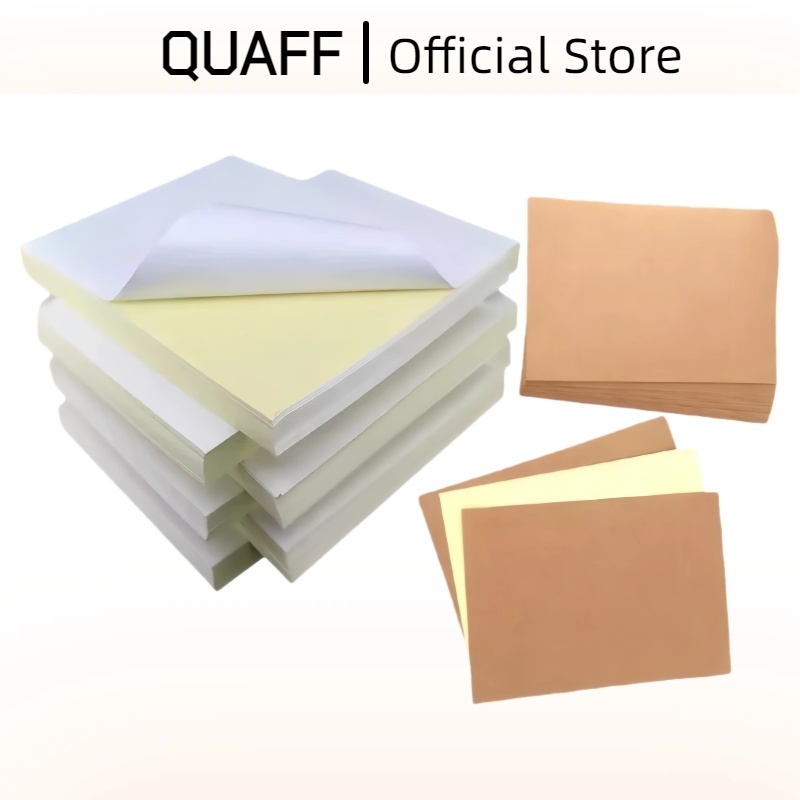 QUAFF 50pcs Glossy/Matte Sticker A4 Adhesive Paper / Kertas Pelekat ...