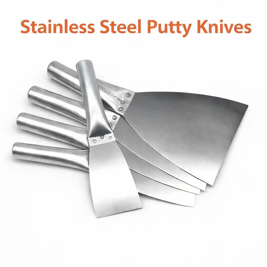 Stainless Steel Putty Knife Scraper | 1mm Thick Blade | Rust Proof ...