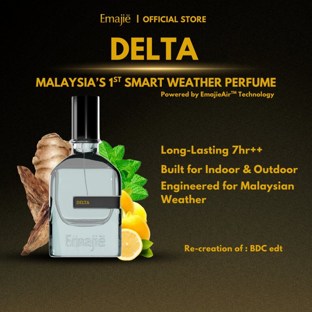 EMAJIE DELTA Perfume for Men 30ml Long Lasting Muslim Friendly | Shopee ...