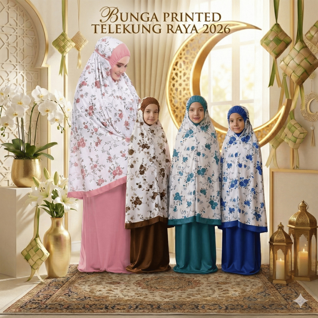 Ready Stock Telekung Bunga Rose Budak Hot Sale Grab Yours Now ...